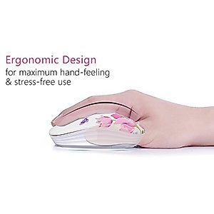 JUHOO Wireless Mouse with Nano Receiver for PC, Laptop, Notebook, Computer, MacBook, Less Noise, Portable Mobile Optical Mice