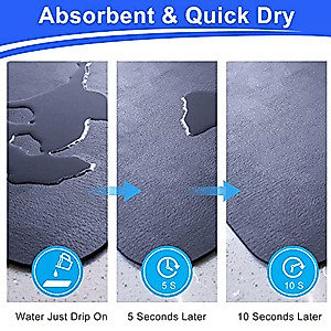 FUMAX Coffee Mat 12x20”, Absorbent Hide Stain Coffee Bar Mat for kitchen Counter, Coffee Bar Accessories for Espresso Machine Coffee Maker, Rubber Backed Anti-Slip Under Appliance Mats Dish Drying Mat