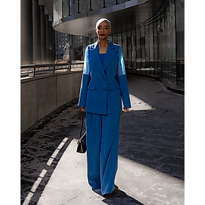 The Drop Women's Blue Sapphire Double Breasted Blazer by @signedblake, S