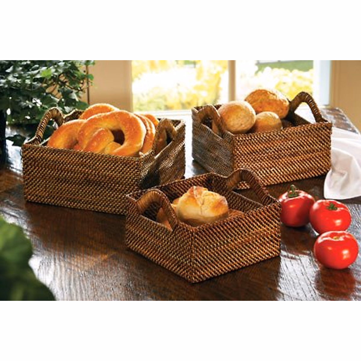 Calaisio Square Basket Medium With Up Handle