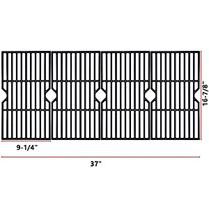Adviace Grill Replacement Parts for Charbroil CharBroil 463240115 463239915 463230514 463230515 463230512, 463240115 Replacement Grates, 16 7/8" Cast Iron Cooking Grates