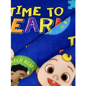 Cocomelon School Time Licensed by David Textiles Anti-Pill Premium Fleece Fabric by The Yard, 60 Inches, Print, CM-3003-3A-001