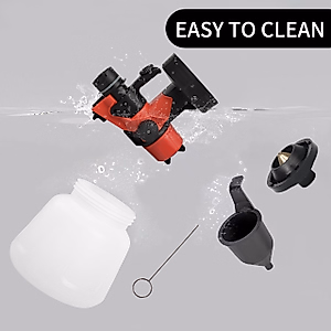 Tokenkuko Paint Sprayer,650W HVLP Household Electric Paint Spray Gun,3 Spray Pattern HVLP Spray Gun,1400ML,Easy to Clean for Furniture, Cabinets, Fence, Car, Bicycle, Garden Chairs