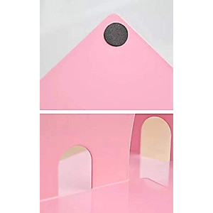 Leoyoubei Steel Book Racks Cute Elephant Art bookends Desk Accessories & Workspace Organizers, Kids Bedroom Or playroom, Office or Gift -Small Books,Book Organizer Non-Slip 1 Pairs Pink