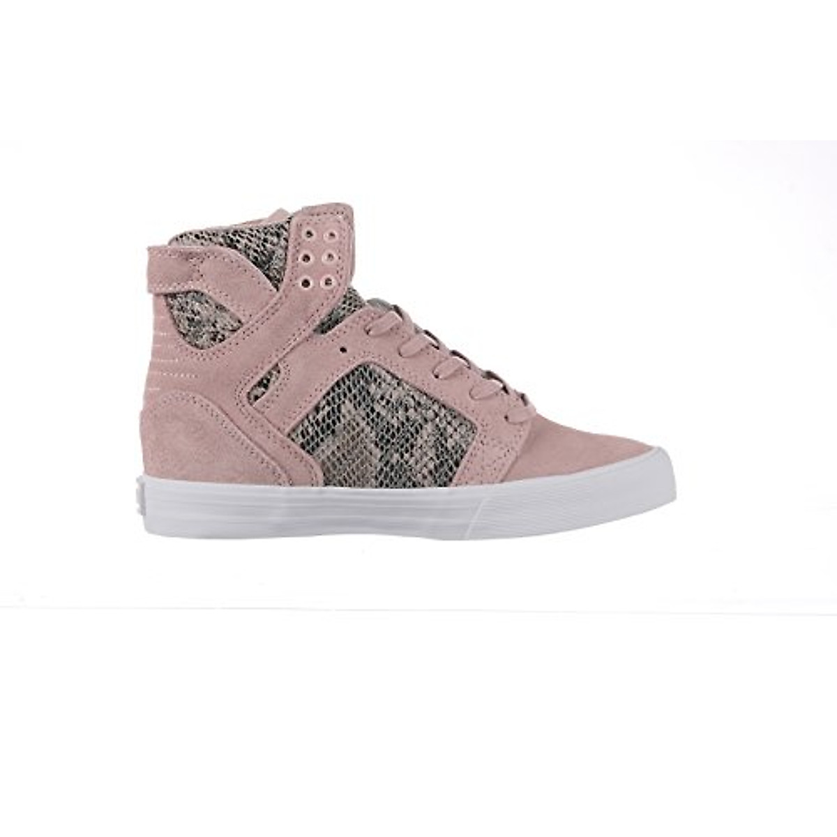 Supra Women's Elyse Walker Skytop Wedge, Pink/Brown/White, Medium / 9 B(M) US