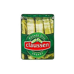 Claussen Kosher Dill Pickles Plush Throw Blanket | Cozy Sherpa Wrap Covering for Sofa, Bed | Super Soft Lightweight Fleece Blanket | Geeky Home Decor | 45 x 60 Inches