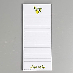 Lemon and Olive Branch Refrigerator Notepads - Set of 2 Pads