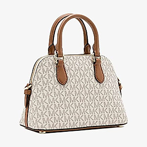 Michael Kors Veronica Extra-Small Saffiano Leather Crossbody Bag (Vanilla/Acorn)