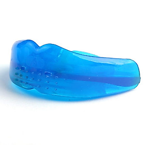 Professional Kids Dental Guard Braces Mouthguard Night Mouth Guard Case Children Anti Grinding, Relief Bruxism, Whitening Tray for Upper and Lower Teeth Protection (Blue soft stage1)