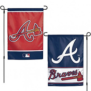 Wincraft MLB Atlanta Braves 12x18 Garden Style 2 Sided Flag, One Size, Team Color