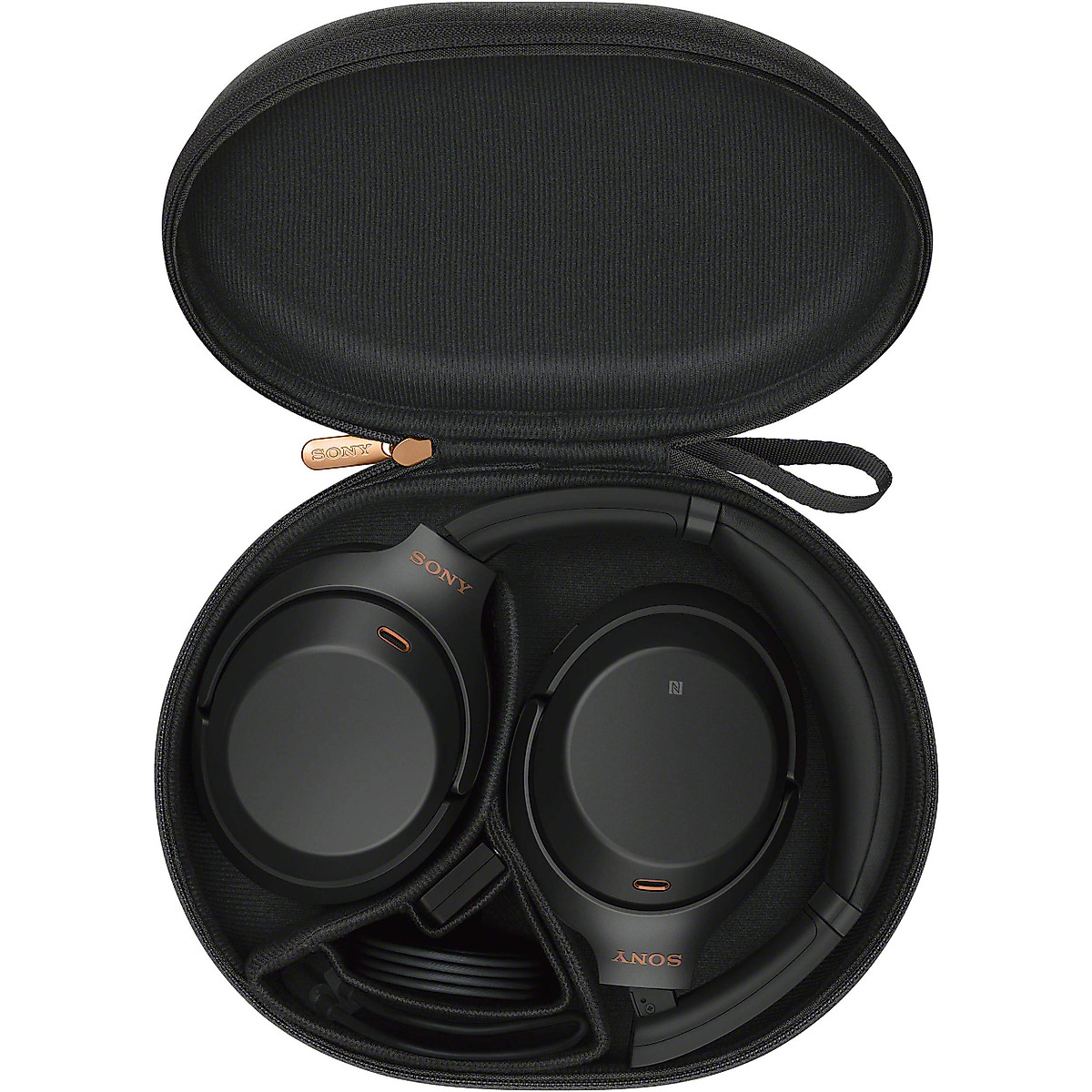 Sony WH-1000XM3 Wireless Noise-Canceling Over-Ear Headphones (Black) WH1000XM3/B + Bundle - International Version (1 Year Warranty)