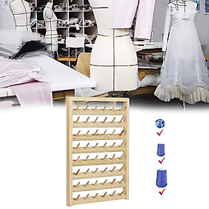 Fancyes 48 Spool Sewing Thread Mounted Sewing Holder Organizer Shelf for