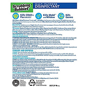 Scrubbing Bubbles Multi-Purpose Disinfectant Spray, 12 oz (Pack of 3)