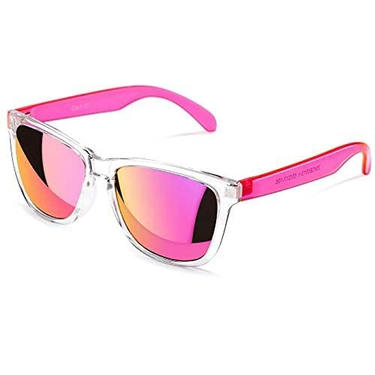 COLOSSEIN Sunglasses Womens Classic Square Frame UV400 Mirrored Lens, Fit for Outdoor, Vacation, Driving