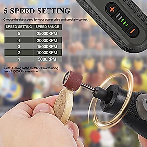 HARDELL 4V 2.0Ah Cordless Rotary Tool with 346pcs Rotary Tool accessories Kit Universal