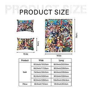 OUYTXBS Anime Cartoon Bed Duvet Cover Anime Cartoon Bedding Sets 3D Lightweight 3 Piece Comforter Sets, 1 Duvet Cover and 2 Pillow Shams for Kids Girl Boys (Full)