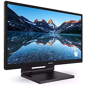 PHILIPS 242B9T 24" Touch Screen Monitor, Full HD IPS, 10-Point capacitive Touch, USB 3.1 hub, Speakers, IP54 dust and Water Resistant, Win10/Android Compatible, 4Yr Advance Replacement Warranty