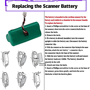 Youejoeq (4-Pack) Replacement 82-67705-01 BTRY-LS42RAAOE-01 Battery for Symbol LS4278 LI4278 DS6878 Barcode Scanner Battery