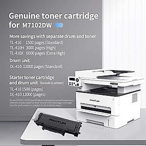 Pantum M7102DW Laser Printer Scanner Copier 3 in 1, Wireless Connectivity and Auto Two-Sided Printing with 1 Year Warranty, 35 Pages Per Minute (V6W81B)