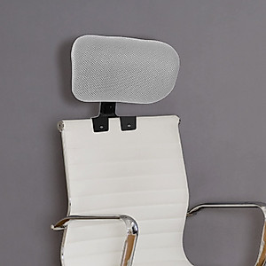 NUOBESTY Head Rest Office Chair Cushion Adjustable Mesh Headrest Attachment Universal Neck Support Cushion for Office Chair(Grey-2.6)