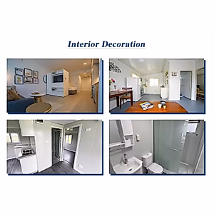 Heat Insulated Cheap 3 Bedroom Luxury 20ft Movable Foldable Expandable, Prefab Container House Foldable Villa