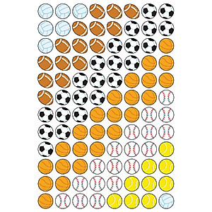 Trend, Inc. Sports Balls Supershapes Stickers, 800 CT