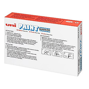 uni Paint Marker, Bullet Point, White, Dozen