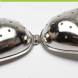 Elsjoy Set of 8 Loose Leaf Tea Infusers with Chain and 8 Drip Trays, 18/8 Stainless Steel Tea Balls Cute Tea Steepers, Mini Tea Strainer Tea Filter Set for Mugs, Tea Cups, Teapots, 16 Pcs