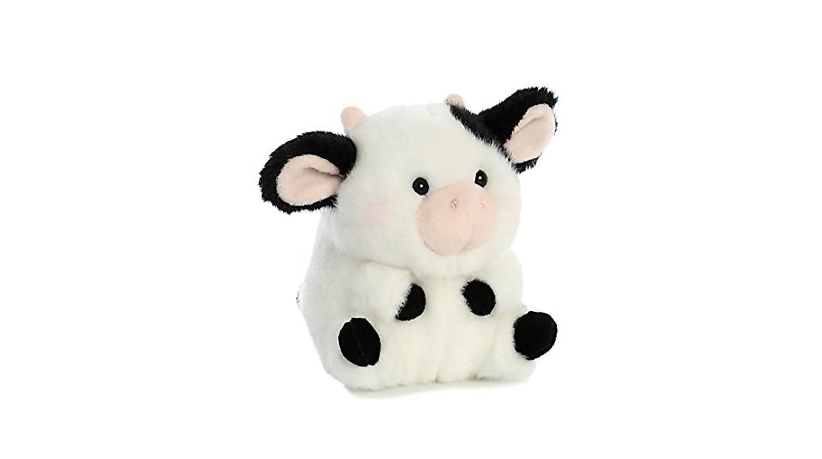 Aurora 5" Daisy Cow Plush Toy - Soft & Cuddly Farm Animal