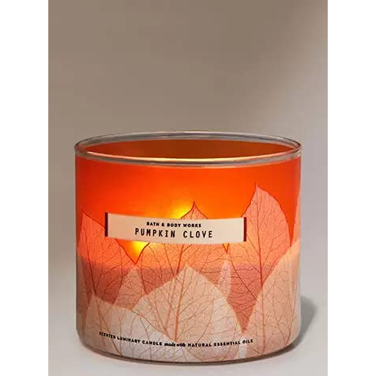 Bath & Body Works, White Barn 3-Wick Candle w/Essential Oils - 14.5 oz - 2021 Autumn! (Pumpkin Clove)