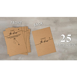 Kraft Bridal Shower Games, Guess the Dress Bachelorette Party Games, Kraft Engagement Party Games For 25 Guests, Weddingdecorations (Kraft003)