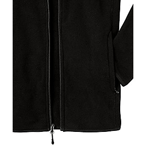 Amazon Essentials Men's Full-Zip Polar Fleece Jacket (Available in Big & Tall), Black, Large