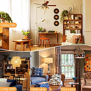 comzler A15 LED Small Light Bulbs, E26 Base 60 Watts Equivalent Soft Warm White 3000K Ceiling Fan Light Bulbs, Appliance Energy Saving Light Bulbs for Refrigerator, 6 Pack