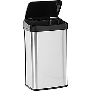 Ninestars DZT-50-28GD 13.2 Gallons / 50 Liters, Gold, Stainless Steel, Motion Sensor Trash Can