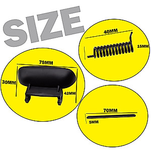 Kauklibna Armrest Cover Lid Lock Center Console Latch with Mounting Rod and Spring Compatible with Honda Civic for 2006-2011 Replace 83451-SNA-A01ZA Honda Civic Accessories