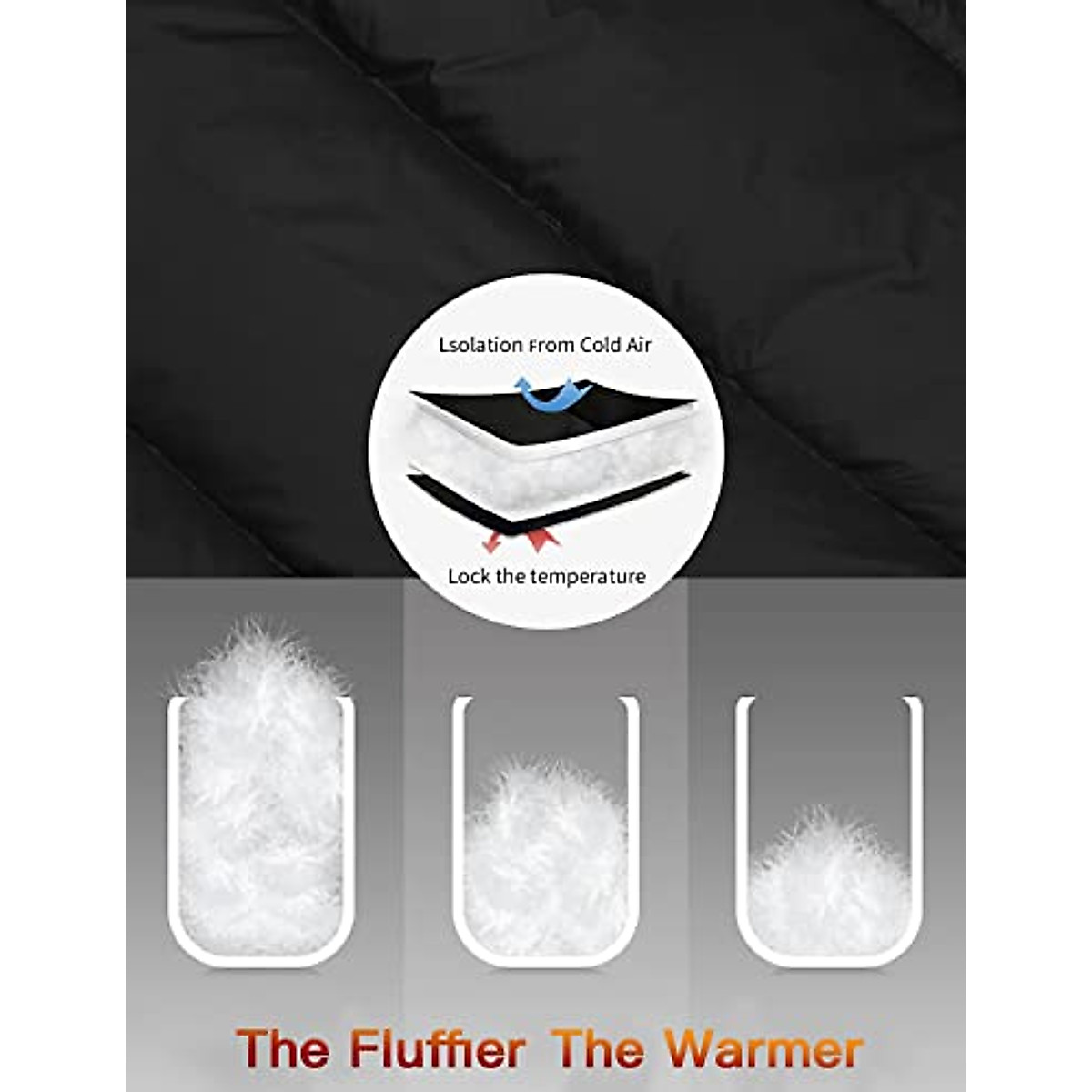 Gihuo Women’s Winter Warm Long Sleeve Zip Front Short Baggy Puffer Jacket with Pockets(Black-L)