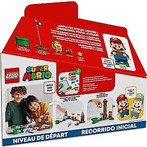 LEGO Super Mario Adventures with Mario Starter Course Set, Buildable Toy Game, Birthday Gift for Super Mario Bros. Fans and Kids Ages 6 and Up with Interactive Mario Figure and Bowser Jr., 71360