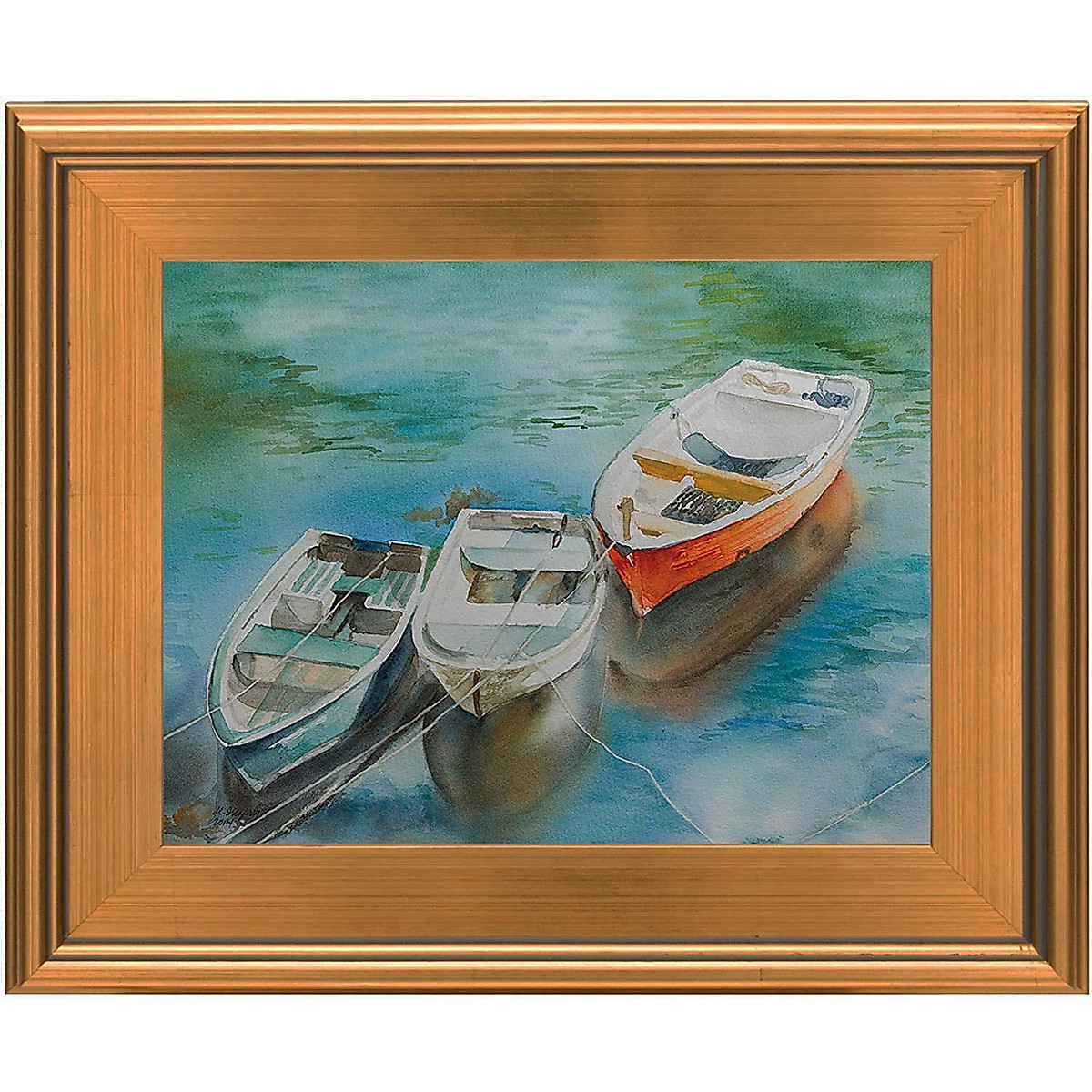 Creative Mark Plein Air Wooden Picture Frame - 16X20 Gold - Professional Single Frame for Art Panels, Stretched Canvas, Pictures and More, Glass and Backing not Included