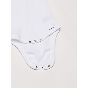 Gerber Baby 5-Pack Solid Onesies Bodysuits, White, 3T