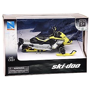 NewRay Toy 1:20 Scale Mini Die Cast MXZ X-RS Snowmobile Yellow