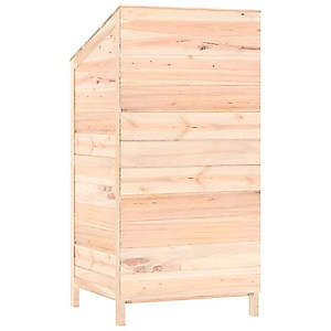 GOLINPEILO Wooden Garden Storage Shed, Outdoor Storage Cabinet, Garden Wood Tool Shed, Outside Wooden Shed Organizer for Yard, Patio, Deck and Porch, 21.7"x20.5"x44.1" Solid Wood Fir