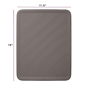 Superio Ribbed Collection - Decorative Plastic Lidded Home Storage Bins Organizer Baskets, X-Large Brown (2 Pack - 22 Liter) Stackable Container Box, for Organizing Closet Shelves Drawer Shelf