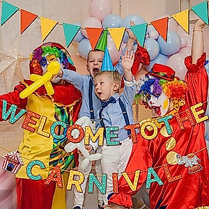 Welcome To The Carnival Banner, Carnival Decorations, Carnival Banner, Carnival Theme Party Decorations, Carnival Games Decor, Circus Theme Party Decorations