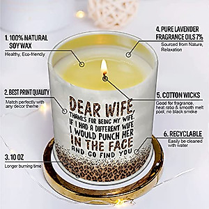 Valentines Day Gifts for Her, Wife - Wife Valentines Day Gifts - Gifts for Wife from Husband - Wife Gifts from Husband - Anniversary, Birthday Gifts for Wife - Romantic Gifts for Her - Candles 10 Oz