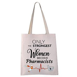 VAMSII Women Pharmacist Gifts Tote Bag Pharmacy Technician Gifts Pharmacist To Be Gifts Shoulder Bag Pharmacy Tech Gifts (Women Pharmacists Tote)