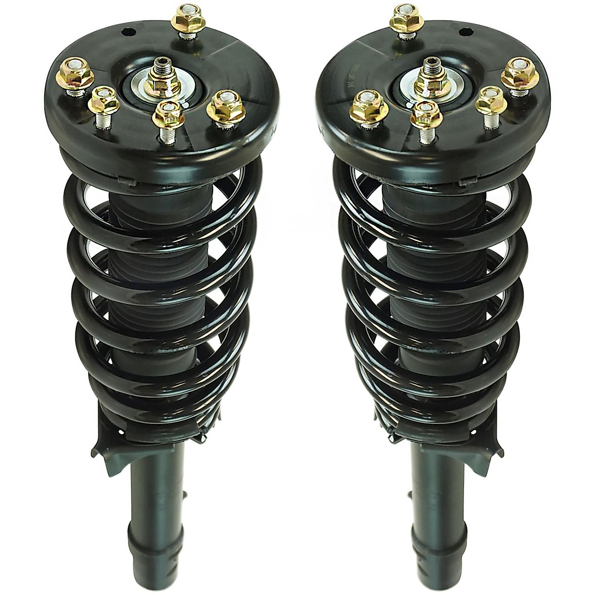 TRQ Front Strut & Coil Spring Assembly Set Driver & Passenger Sides Compatible with 09-14 Acura TL