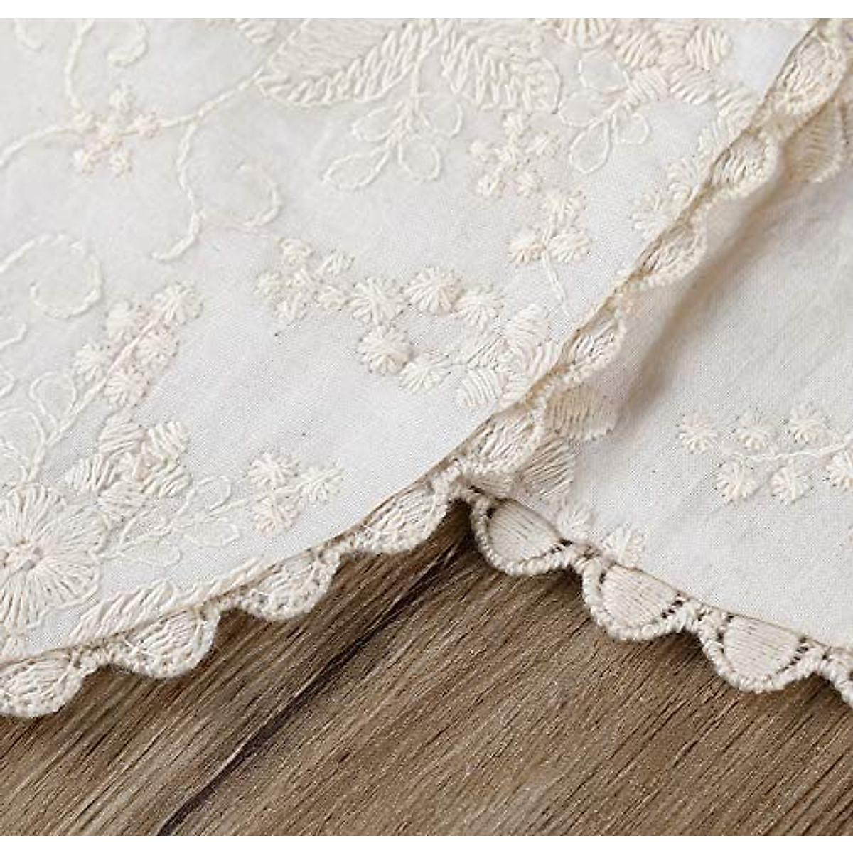 GZMM Baby Bib For Girls,Reversible Waterproof Handmade Natural Cotton Baby Drool Bib 0-12 months 2 Pack (off-white color, 0-12 months)