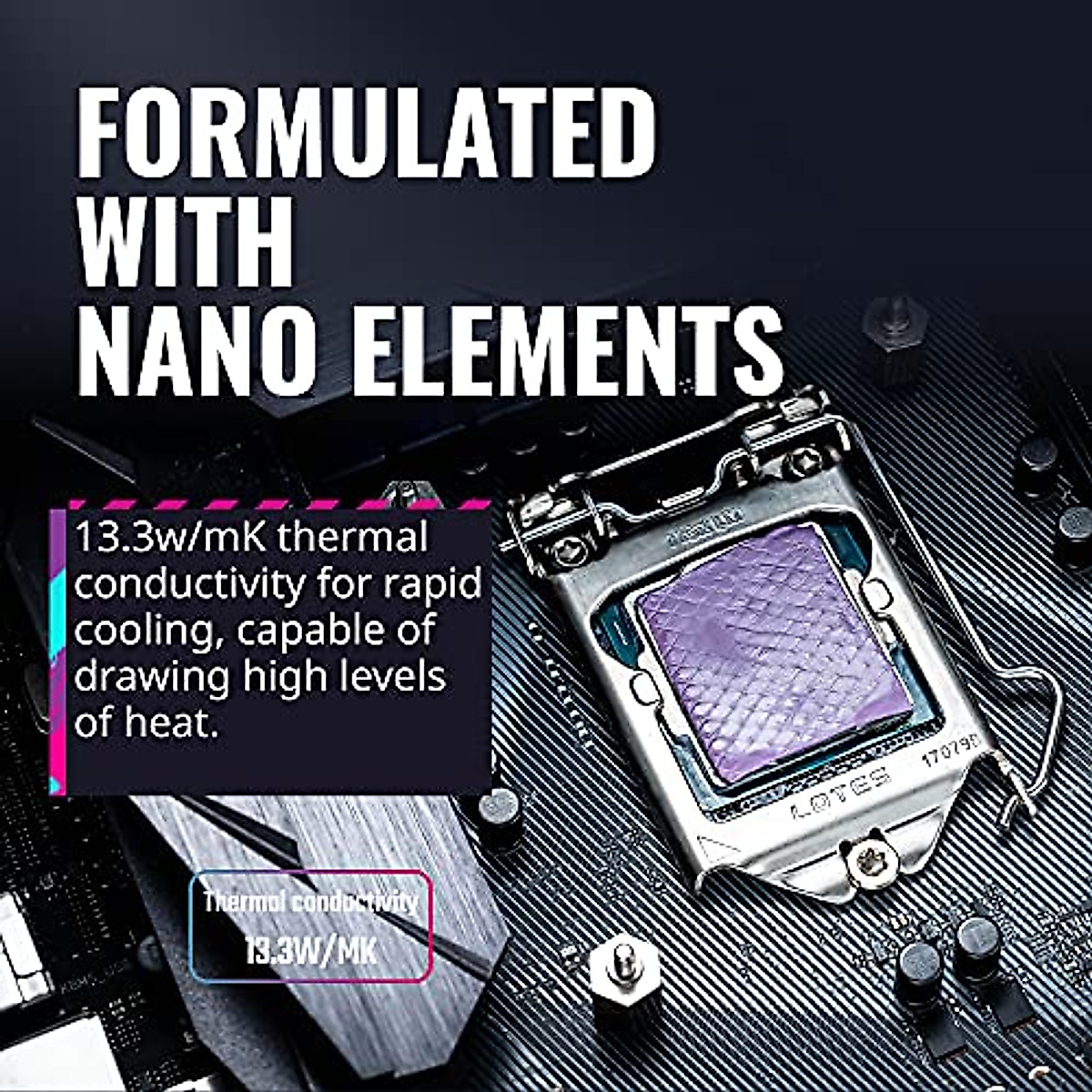 Cooler Master Thermal Pad 1.0 mm High Performance Thermal Pad, Conductivity W/m.k= 13.3m, Nano Elements Rapid Cooling, Double-Sided Adhesive for Electronics and Devices (TPX-NOPP-9010-R1)