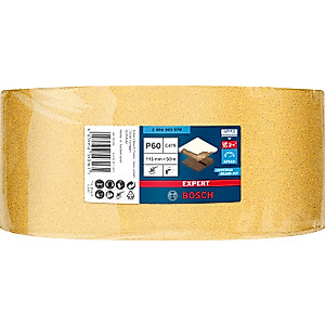 Bosch Professional 1x Expert C470 Sandpaper Roll (for Hardwood, Paint on Wood, Width 115 mm, Length 50 m, Grit 60, Accessories Hand Sanding)
