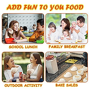 FASTSPOK Sandwich Cutter for Kids, 9PCS Sandwich Cutter & Sealer Set, Uncrustables Sandwich Maker, Cookie Cutters for Kids Lunch Bento Box - Vegetable Fruit Cutter Set